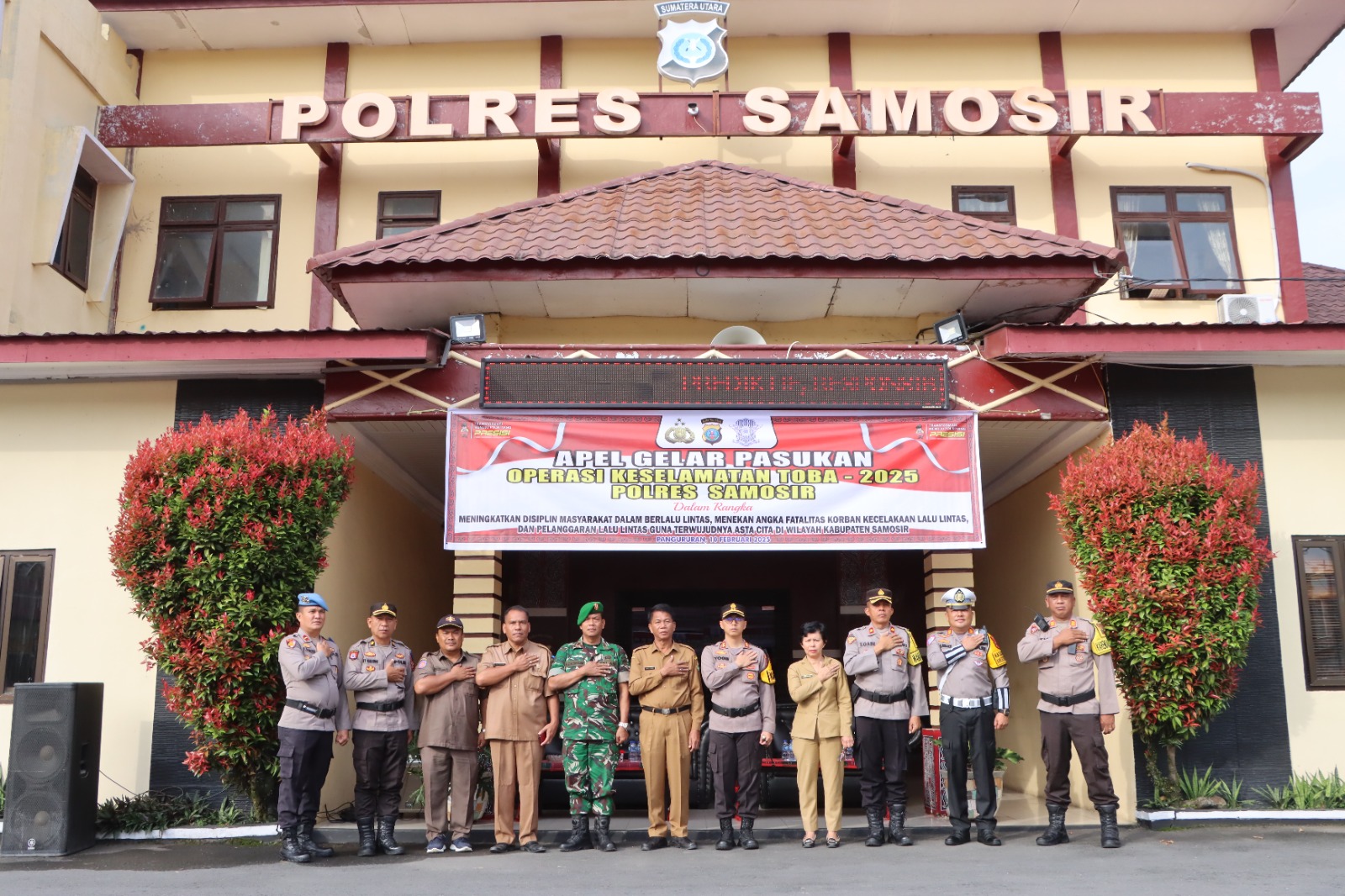 Polres Samosir Kerahkan 63 Personel Sebagai Operasi Keselamatan Toba 2025 - HarianMediaRakyat.com